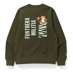 A BATHING APE Tiger Graphic Crewneck