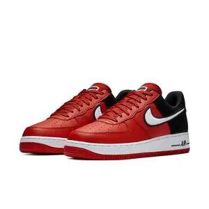 Nike Force 1 Low "red Black - Black/red