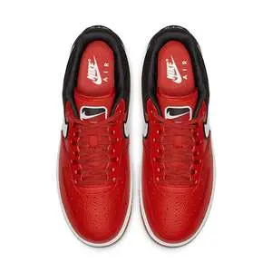 Nike Force 1 Low "red Black - Black/red