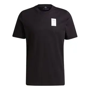 Adidas 3bar Logo Tee 2 Casual Sports Alphabet Printing Short Sleeve - Black