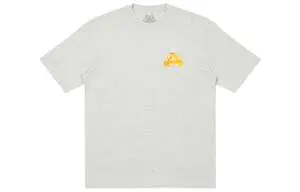 PALACE Tri-lager Tee Triangle Logo Printing Short Sleeve Gray - Tan