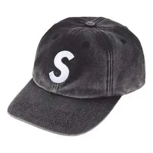 Supreme S Logo 6-panel Cap - Black