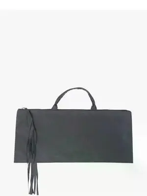 SCHA Fringe Detail Zip-top Tote Bag
