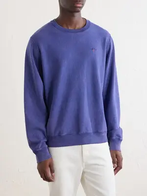 NOAH Logo-embroidered Cotton-jersey Sweatshirt