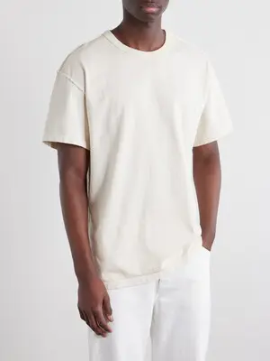 LES TIEN Inside Out Lightweight Combed Cotton-jersey T-shirt