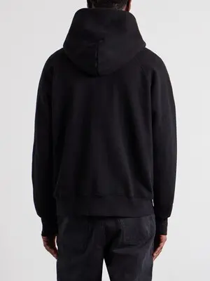 LES TIEN Heavyweight Structured-fleec Cotton-jersey Raglan Zip-up Hoodie