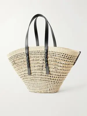 Loewe Braided Raffia Tote Bag