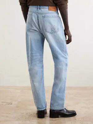 CHERRY LOS ANGELES Wide-leg Embroidered Jeans