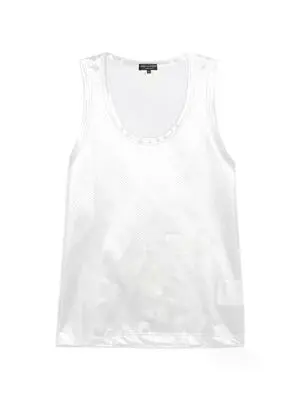 Comme Des Garçons Perforated Metallic Vest