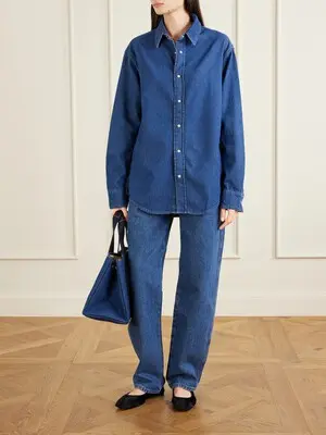 Matteau Denim Shirt With Mother-of-pearl Buttons