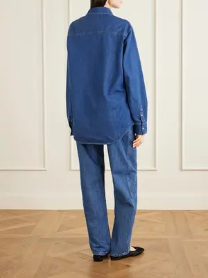 Matteau Denim Shirt With Mother-of-pearl Buttons