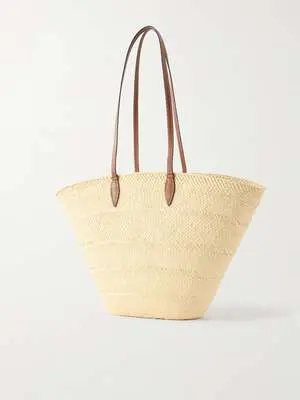 HUNTING SEASON Trapeze Basket Raffia Tote