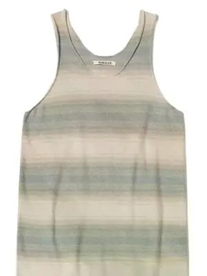 Auralee Striped Midi Dress