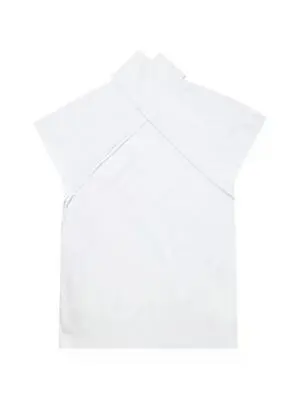 SETCHU Wrap Detail High Neck T-shirt