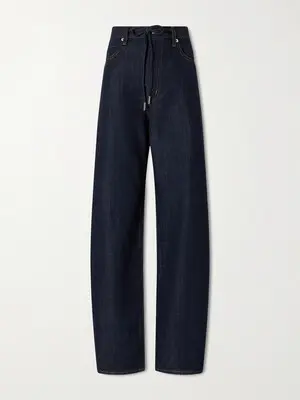 FRAME The Off Duty High-rise Barrel-leg Jeans - Blue