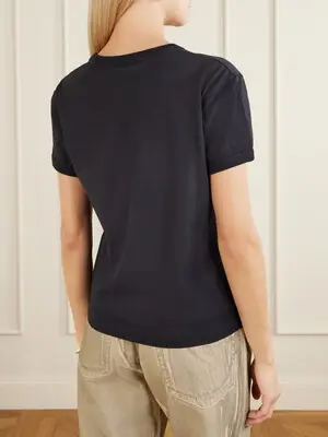 Acne Studios Etza College Printed Cotton-jersey T-shirt