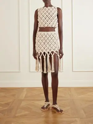 Balmain Embellished Suede Sandals