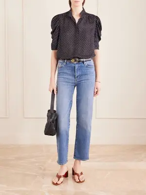FRAME Le Sleek Straight High-rise Jeans