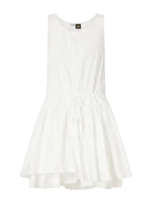 Loewe Cotton-poplin Mini Dress - White