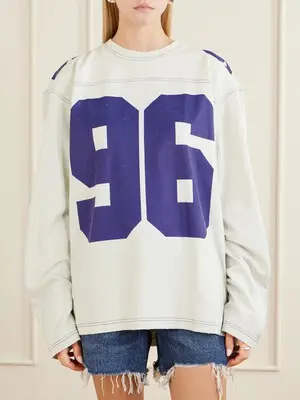 Acne Studios Printed Cotton-jersey Sweater