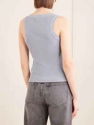 Citizens Of Humanity Isabel Ribbed Jersey Tank - Gray
