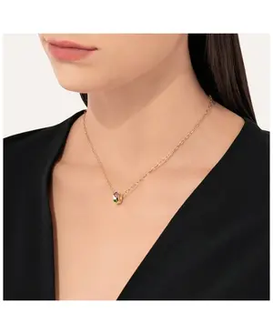 Pomellato 18k Rose Multi-gemstone Pendant Necklace