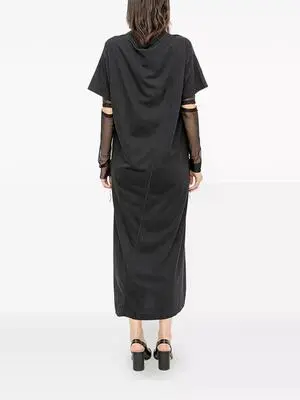 Andrea Ya'aqov Side-slit Crew-neck Dress