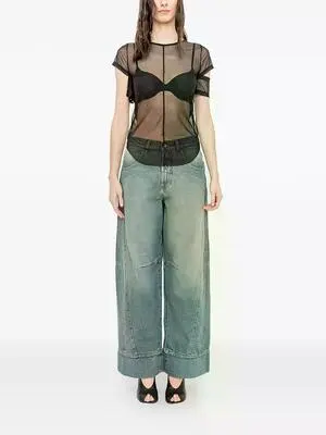 Andrea Ya'aqov Sheer Cut-out T-shirt