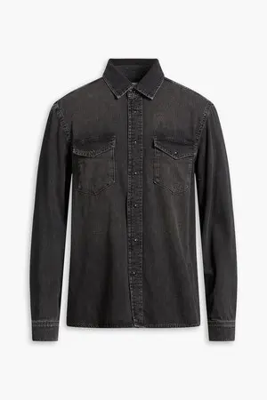 Men's Gray Denim Shirts