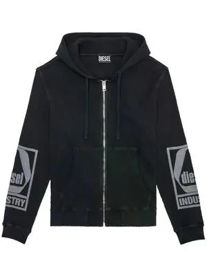 DIESEL® Waffle-knit Zip-up Hoodie - 900