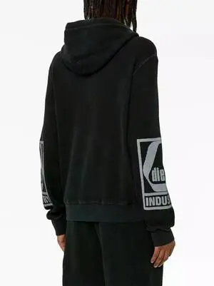 DIESEL® Waffle-knit Zip-up Hoodie