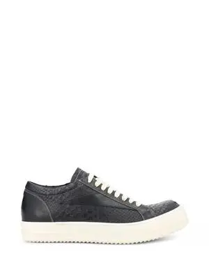 Rick Owens Lace-up Python-leather Sneakers