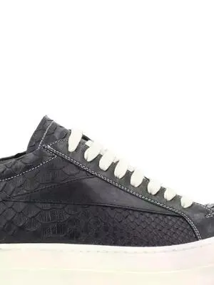 Rick Owens Lace-up Python-leather Sneakers