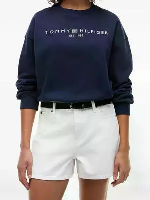 Tommy Hilfiger Logo Print Crew Neck Sweater