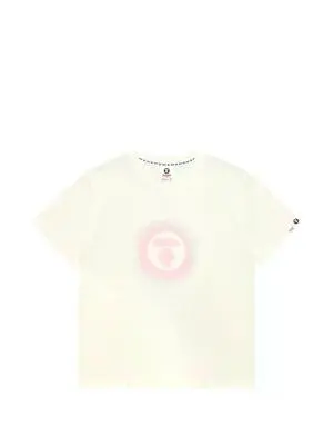 AAPE BY *A BATHING APE Logo Print T-shirt - White
