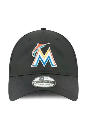 New Era Miami Marlins Perforated Panel Cap - Black