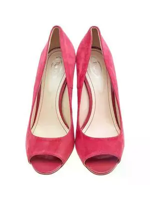 TOD'S Peep-toe Wedge Pumps