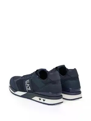 EA7 Logo Print Panelled Sneakers