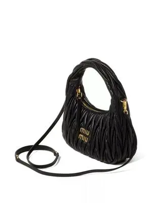 Miu Miu Wander Matelassé Nappa Leather Tote Bag