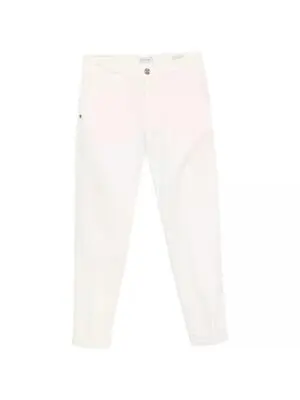 RE-HASH Pressed-crease Turn-up Hem Trousers - Neutrals