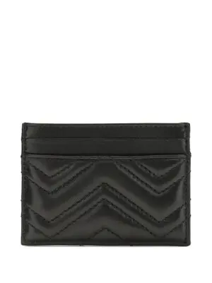 Gucci Gg Marmont Leather Card Case - Black