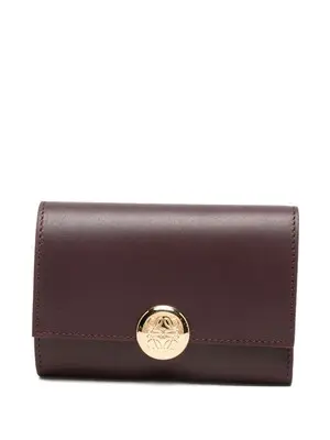 Loewe Pebble Small Leather Wallet - Red
