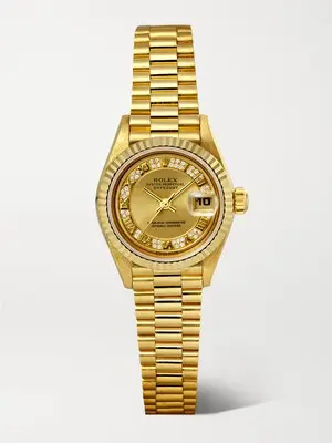 STEPHANIE WINDSOR Rolex 1995 Datejust 26mm 18k And Diamond Watch - Gold