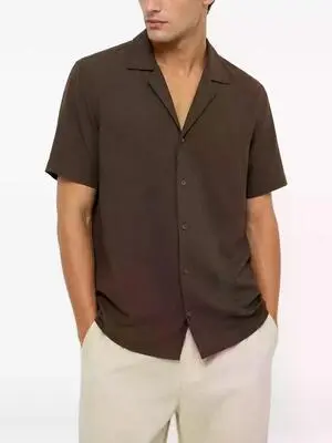 MARSEM Short-sleeved Camp-collar Shirt