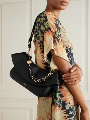 Loewe Ola Medium Embellished Leather Shoulder Bag