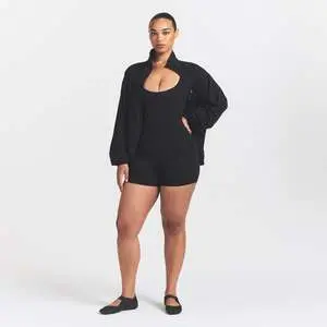 SKIMS Corset One Piece With 2" Inseam And Dri-fit™ Technology - Obsidian