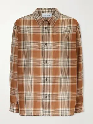 Matteau Checked Cotton-voile Shirt