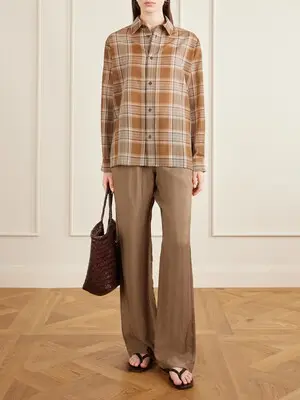 Matteau Checked Cotton-voile Shirt