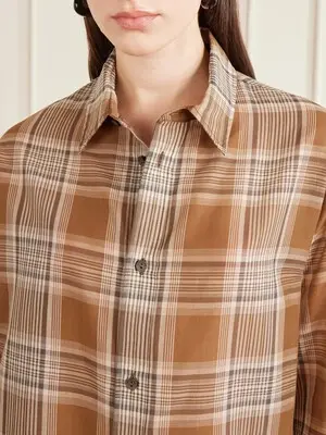 Matteau Checked Cotton-voile Shirt