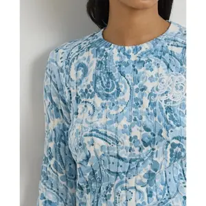 Ralph Lauren Paisley Cable-knit Cotton Sweater